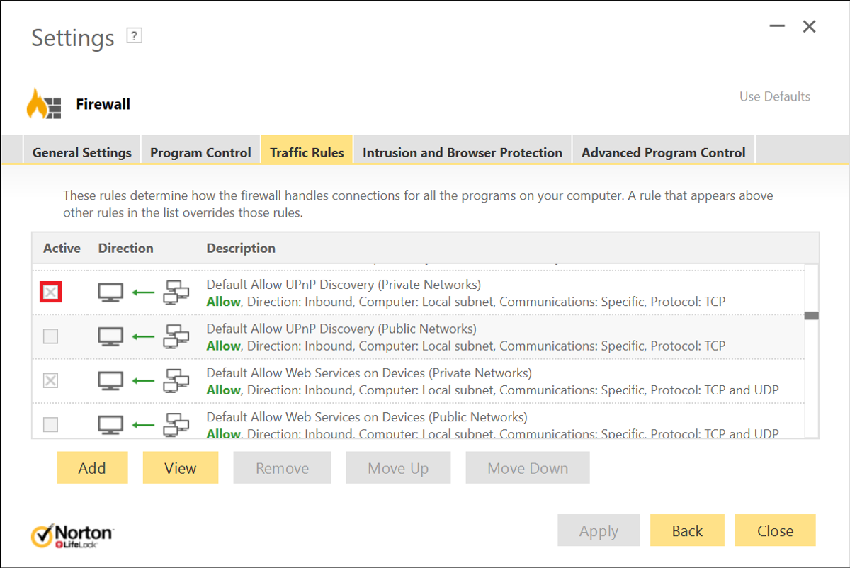 Configure Norton 360 to work with Sonos | Sonos